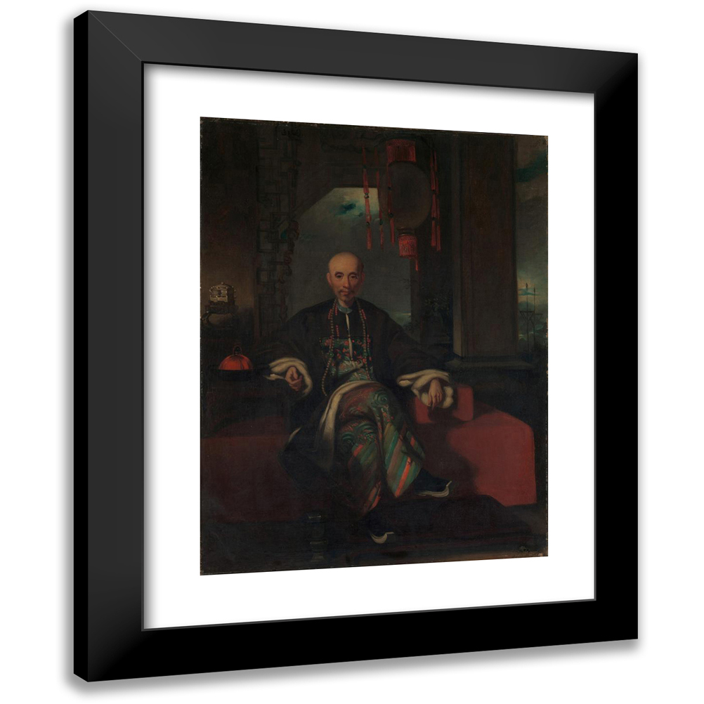 Anonymous 11x14 Black Modern Framed Museum Art Print Titled - Houqua ...