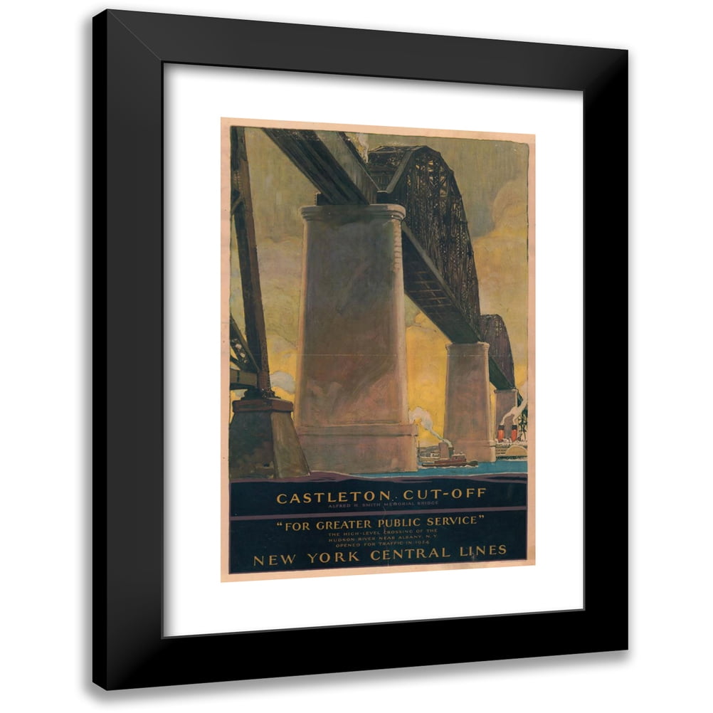 Anonymous 11x14 Black Modern Framed Museum Art Print Titled - New York ...