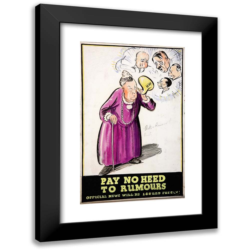 Anonymous 11x14 Black Modern Framed Museum Art Print Titled - Pay No ...