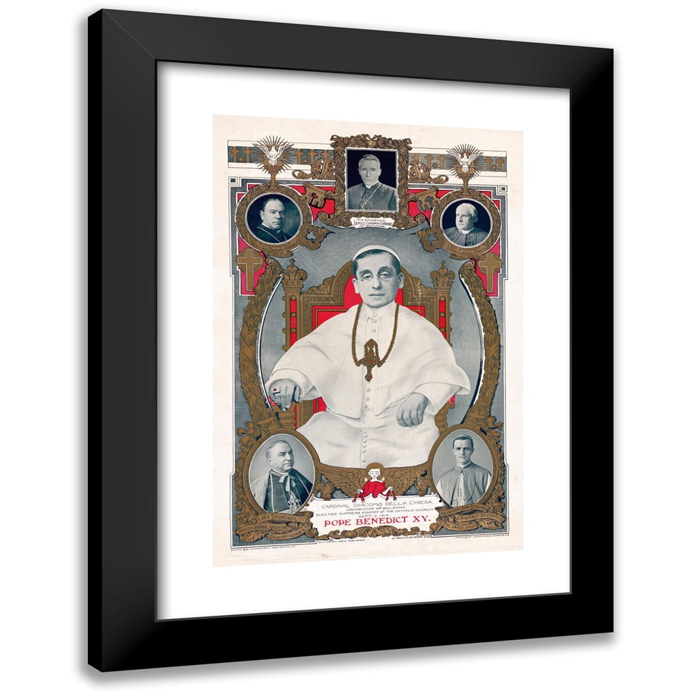 Anonymous 11x14 Black Modern Framed Museum Art Print Titled - Pope ...