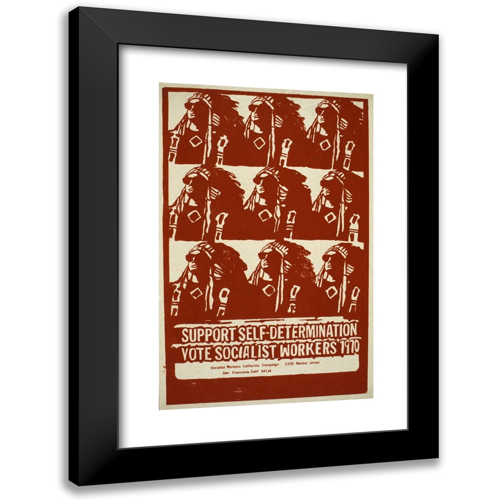 Anonymous 11x14 Black Modern Framed Museum Art Print Titled - Support ...