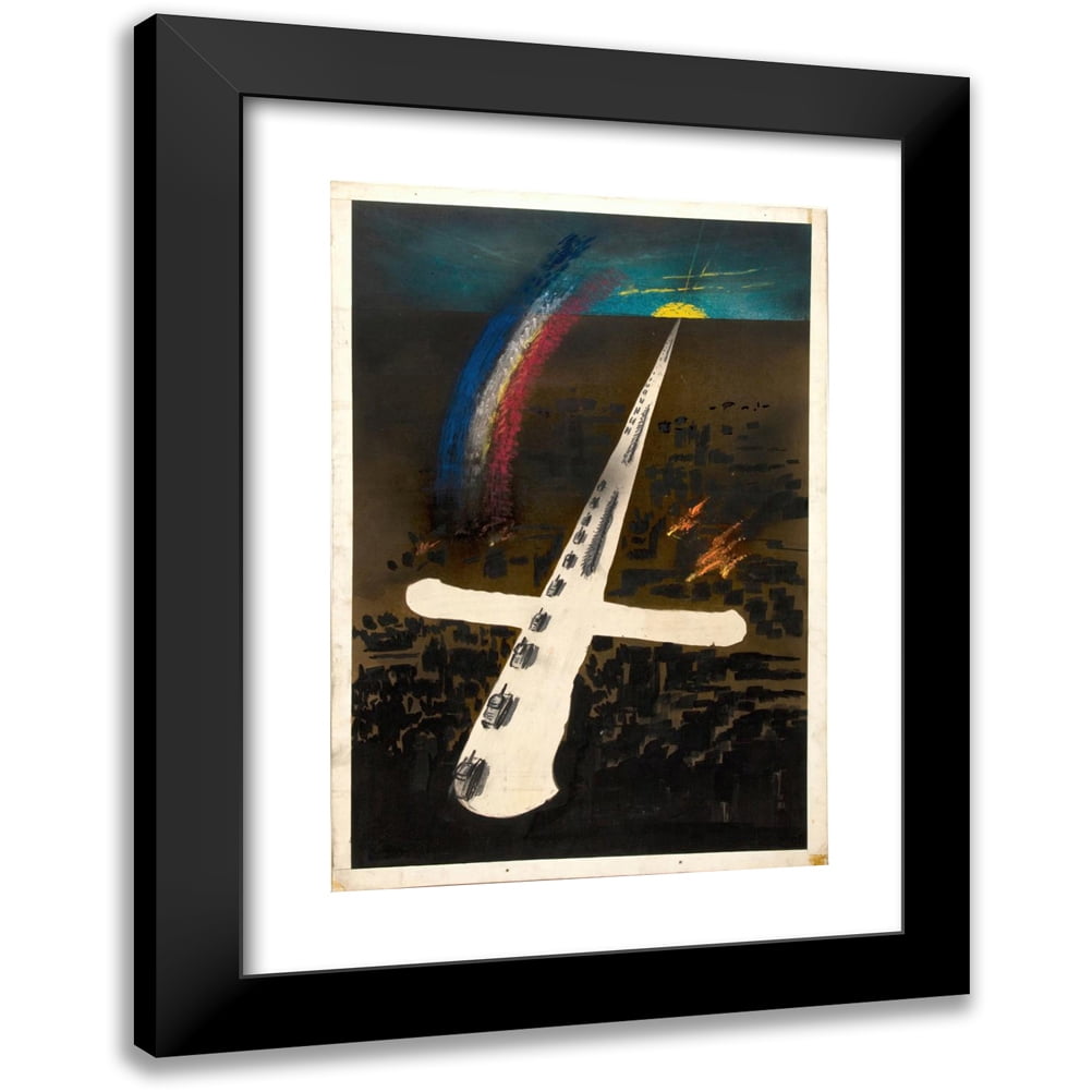 Anonymous 11x14 Black Modern Framed Museum Art Print Titled - Tanks ...