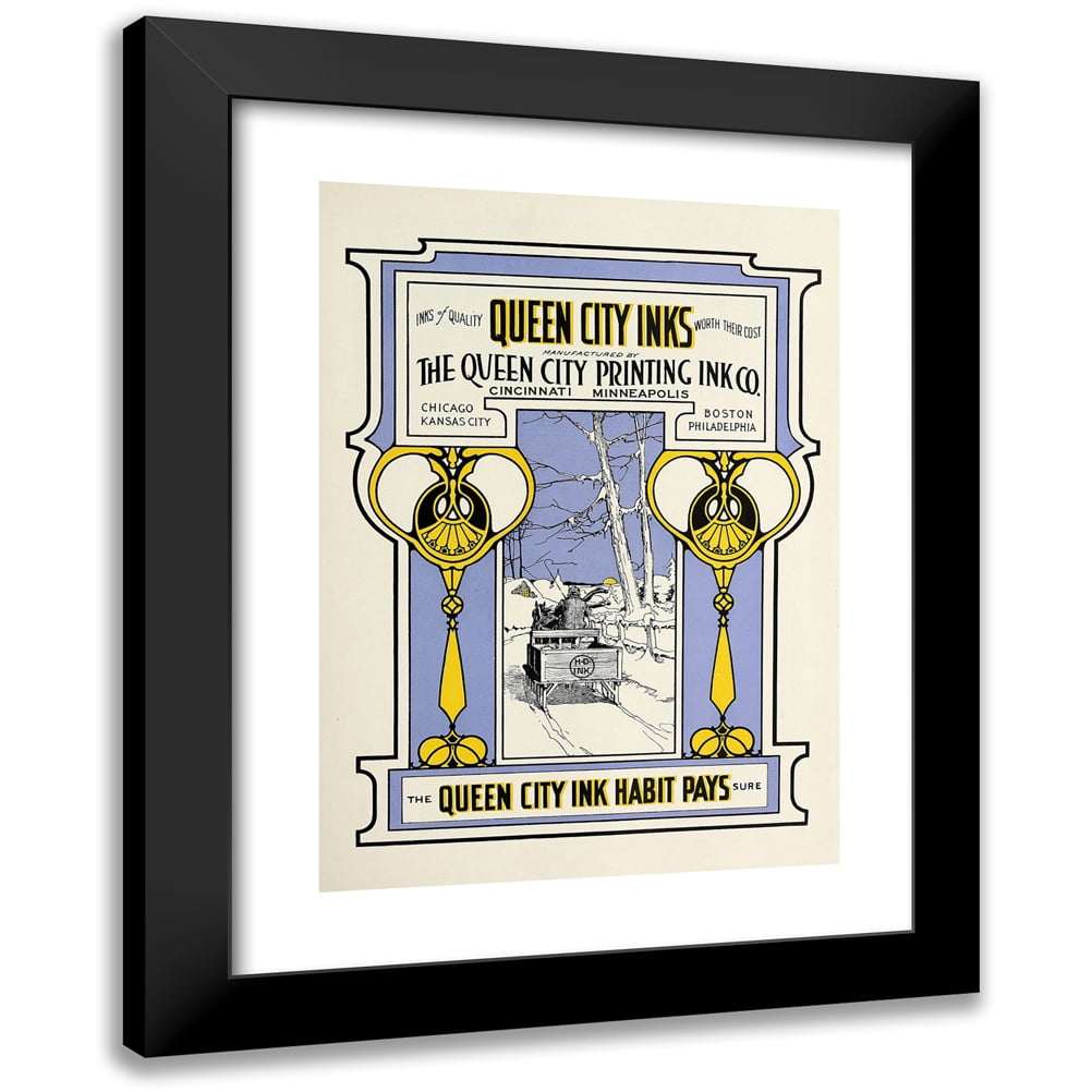 Anonymous 11x14 Black Modern Framed Museum Art Print Titled - The Queen ...
