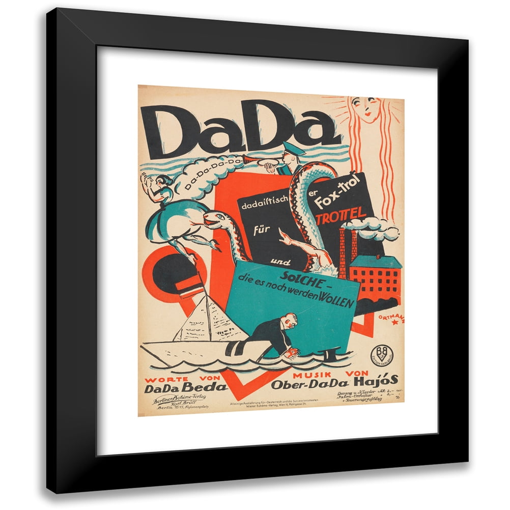 Anonymous 12x14 Black Modern Framed Museum Art Print Titled - Dada ...