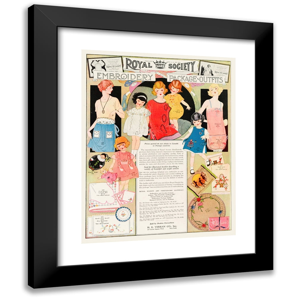 Anonymous 12x14 Black Modern Framed Museum Art Print Titled - Royal ...