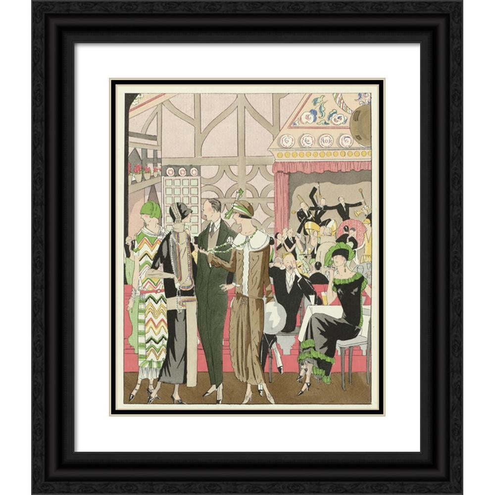 Anonymous 12x14 Black Ornate Wood Framed Double Matted Museum Art Print ...
