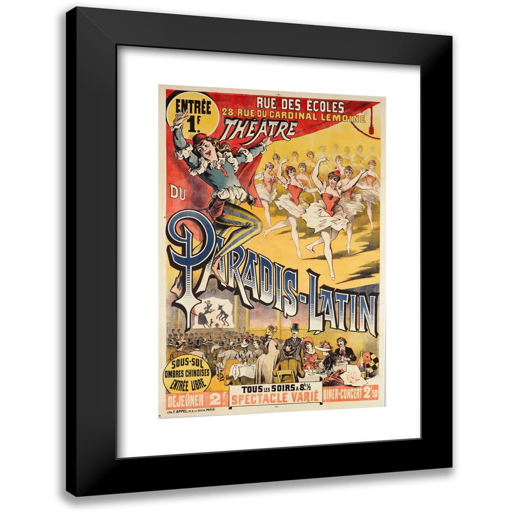Anonymous 13x18 Black Modern Framed Museum Art Print Titled - Paradis ...