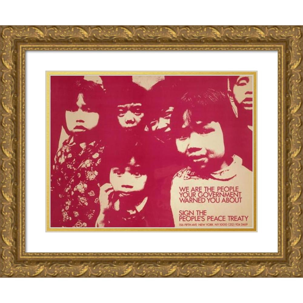 Anonymous 14x11 Gold Ornate Wood Frame and Double Matted Museum Art ...