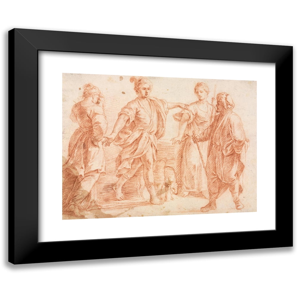 Anonymous 14x12 Black Modern Framed Museum Art Print Titled - Jacob and ...