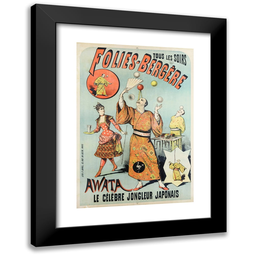 Anonymous 14x18 Black Modern Framed Museum Art Print Titled - Awata the ...