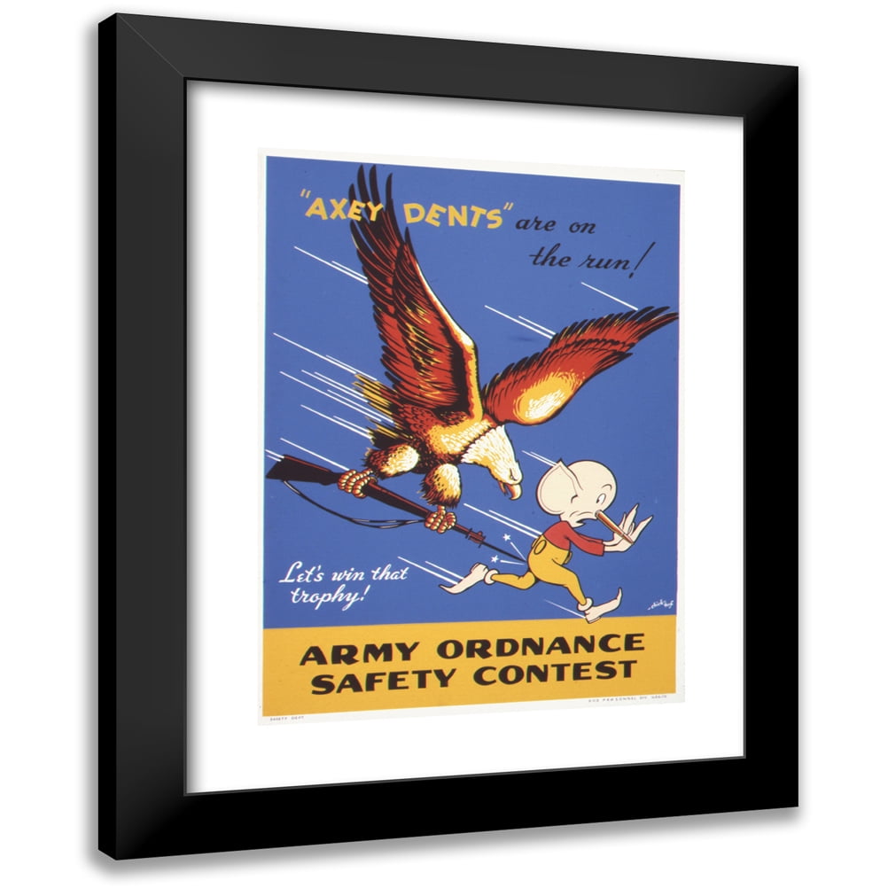 Anonymous 14x18 Black Modern Framed Museum Art Print Titled - ‘Axey ...