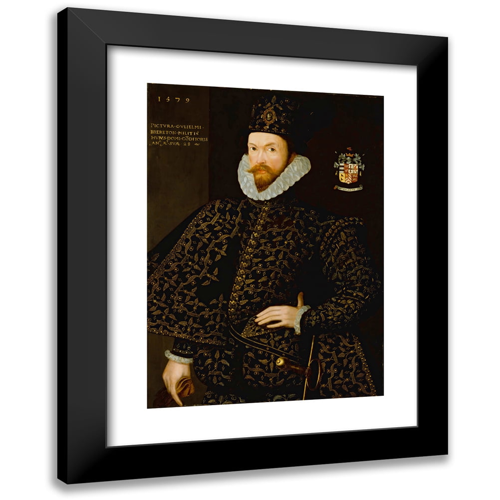 Anonymous 14x18 Black Modern Framed Museum Art Print Titled - Sir William Brereton (1579 ...