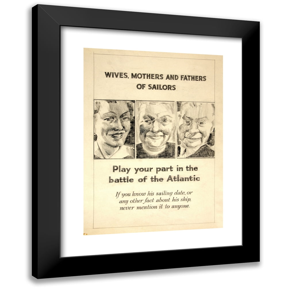 Anonymous 14x18 Black Modern Framed Museum Art Print Titled - Wives ...