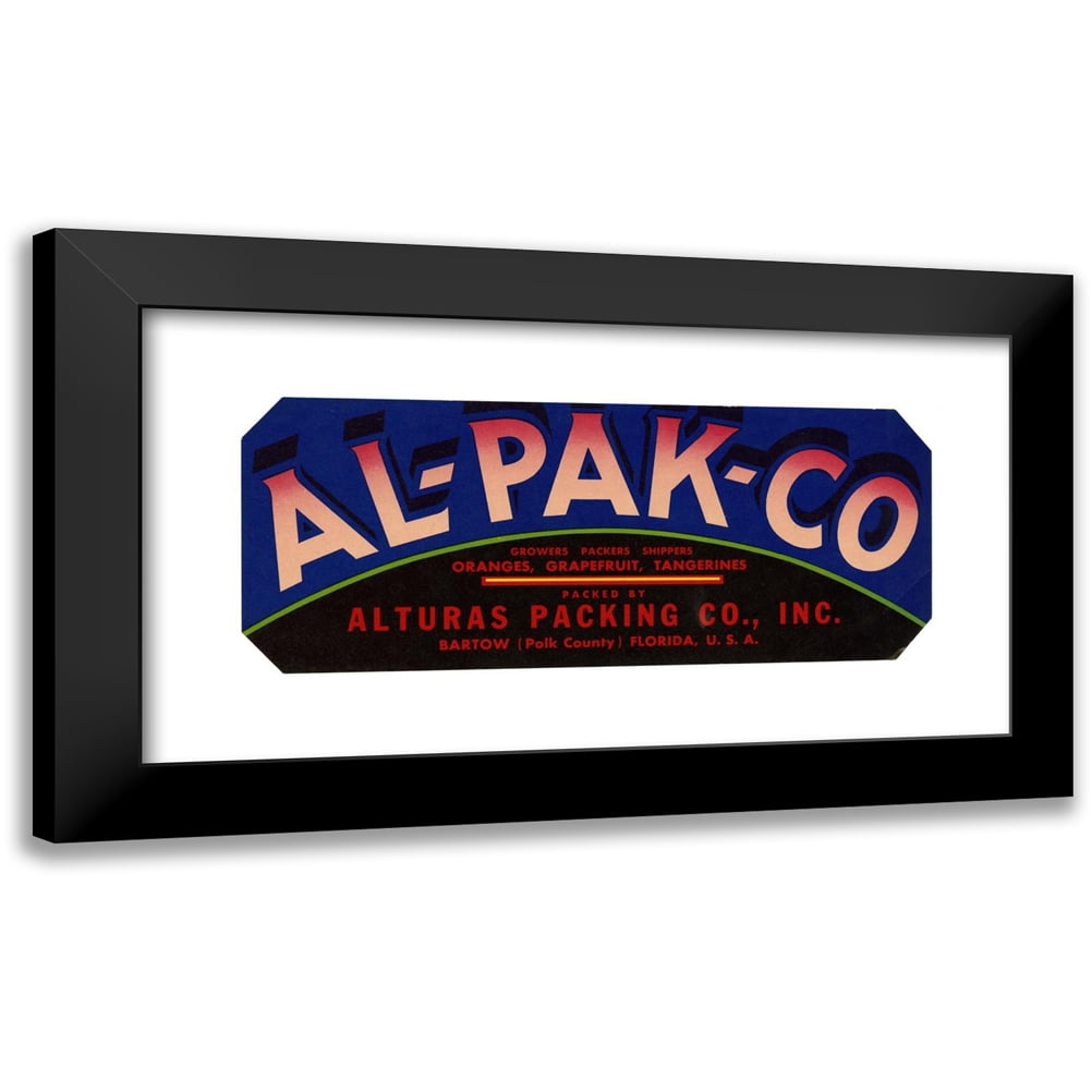 Anonymous 14x8 Black Modern Framed Museum Art Print Titled - Al-Pak-Co ...