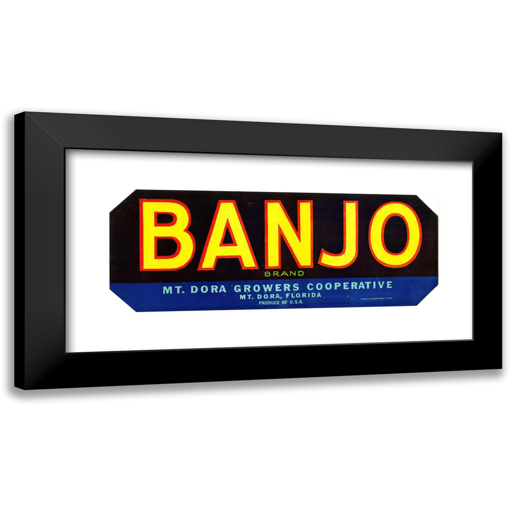 Anonymous 14x8 Black Modern Framed Museum Art Print Titled - Banjo ...