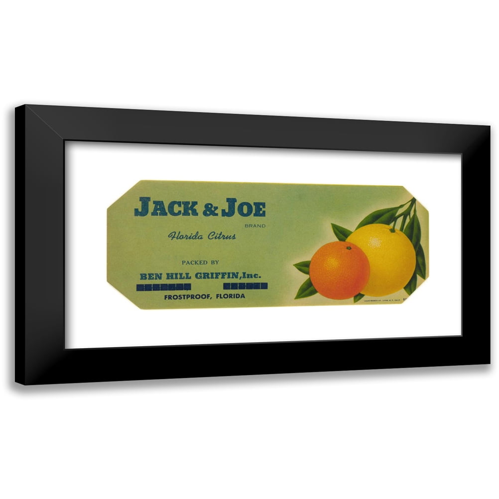 Anonymous 14x8 Black Modern Framed Museum Art Print Titled - Jack and ...