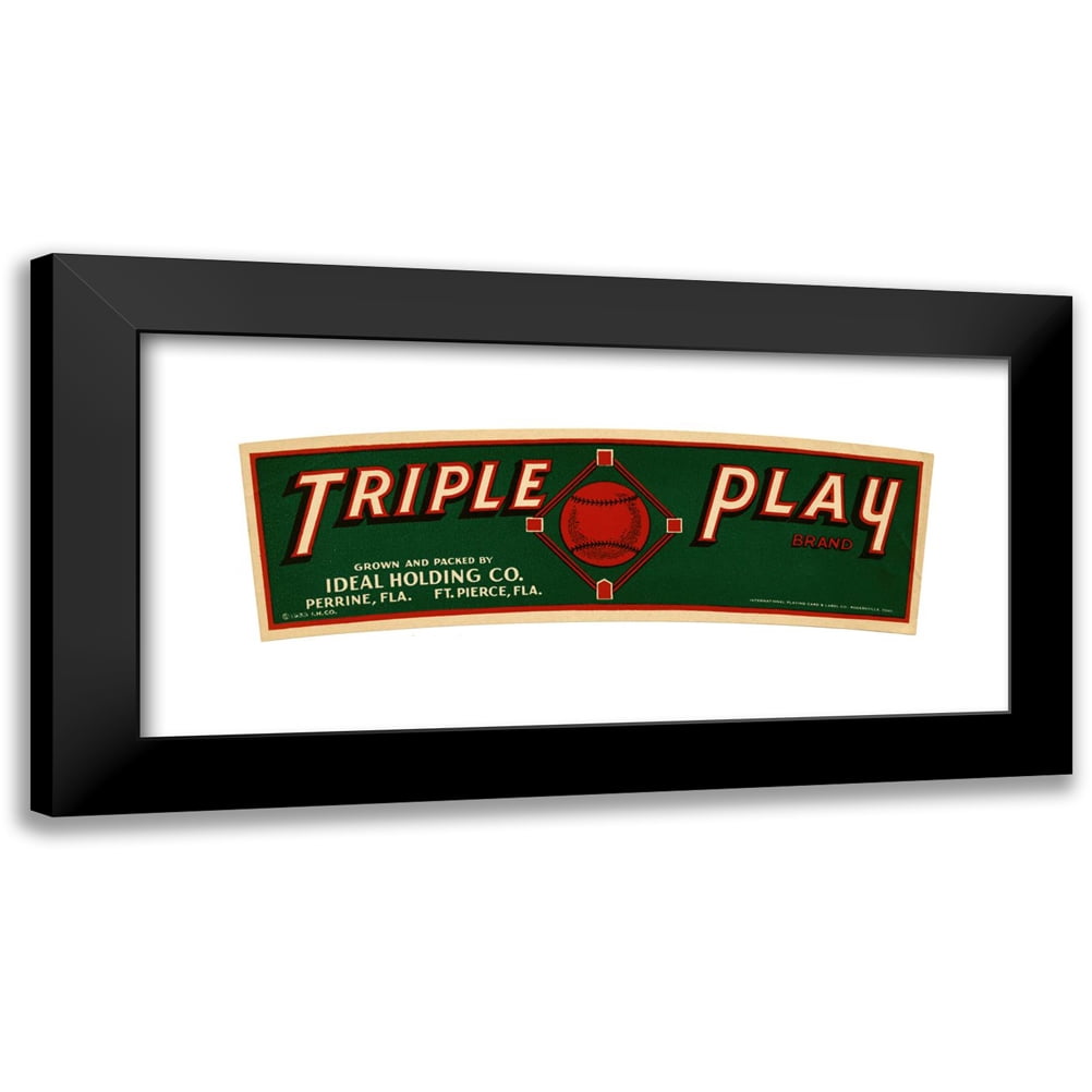 Anonymous 14x8 Black Modern Framed Museum Art Print Titled - Triple ...