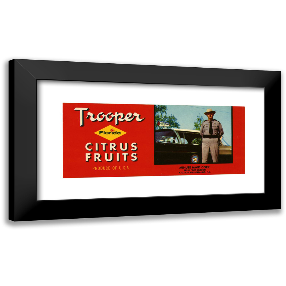 Anonymous 14x8 Black Modern Framed Museum Art Print Titled - Trooper ...