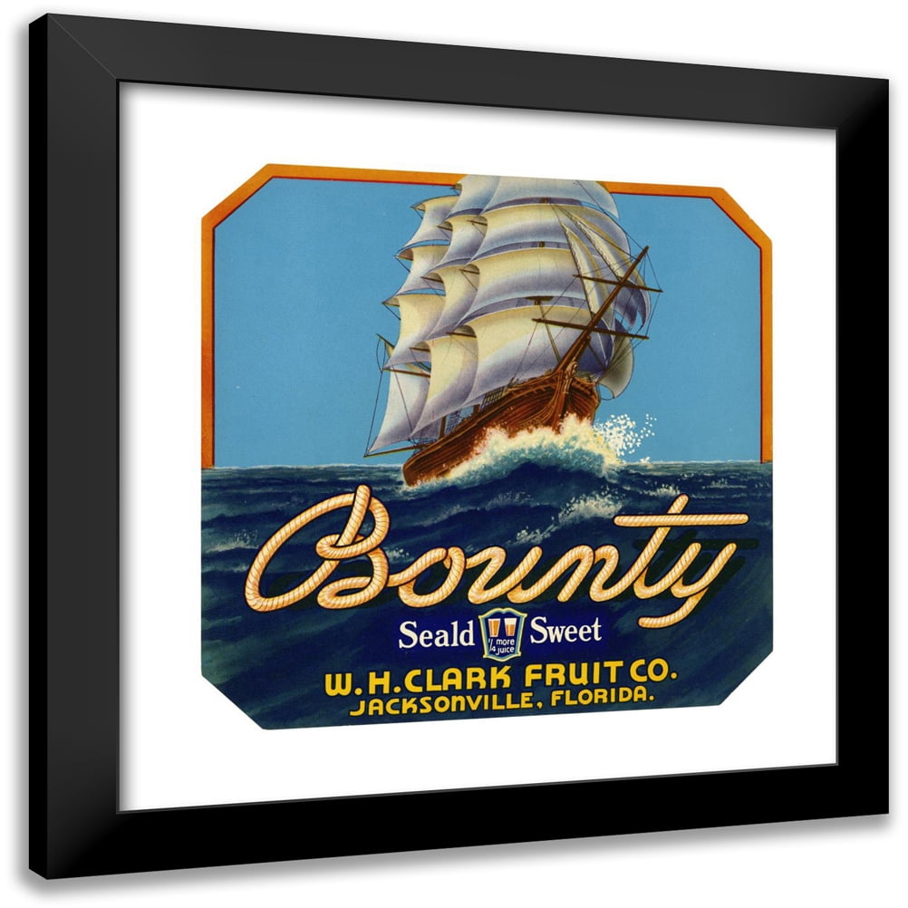 Anonymous 15x15 Black Modern Framed Museum Art Print Titled - Bounty ...
