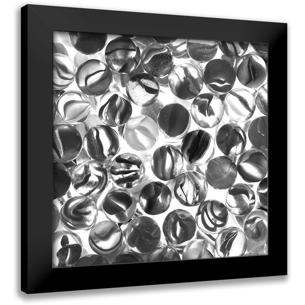 Anonymous 15x15 Black Modern Framed Museum Art Print Titled - Glass Marbles II - Walmart.com