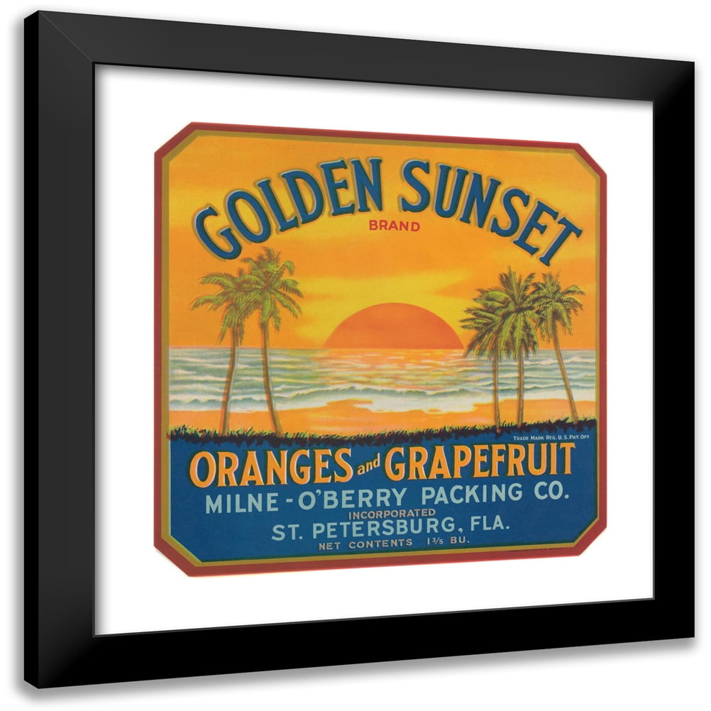 Anonymous 15x15 Black Modern Framed Museum Art Print Titled - Golden ...
