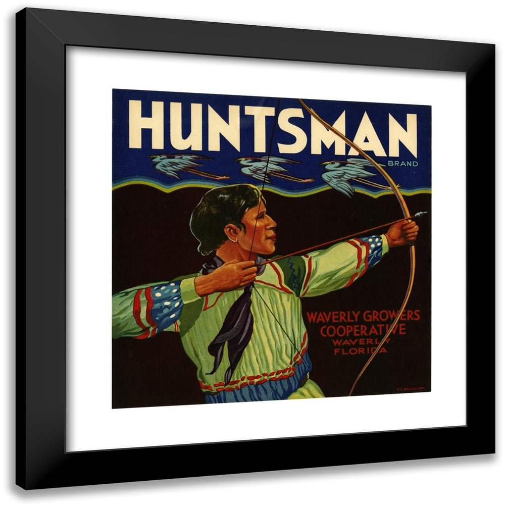 Anonymous 15x15 Black Modern Framed Museum Art Print Titled - Huntsman ...