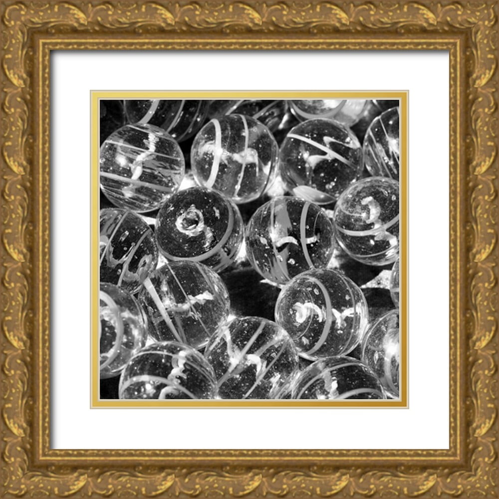 Anonymous 15x15 Gold Ornate Wood Framed with Double Matting Museum Art Print Titled - Glass ...