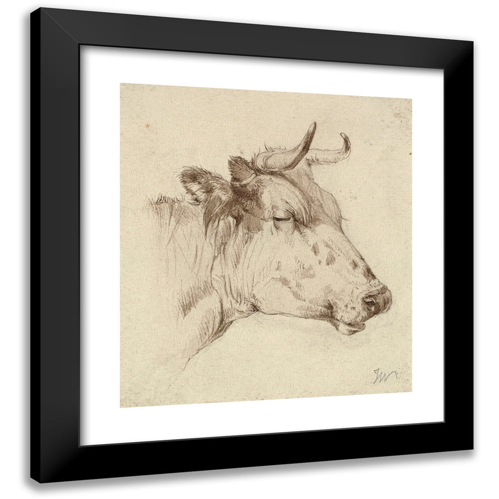 Anonymous 15x16 Black Modern Framed Museum Art Print Titled - Head of a ...