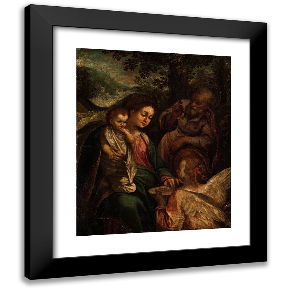 Anonymous 15x18 Black Modern Framed Museum Art Print Titled - A Halt ...