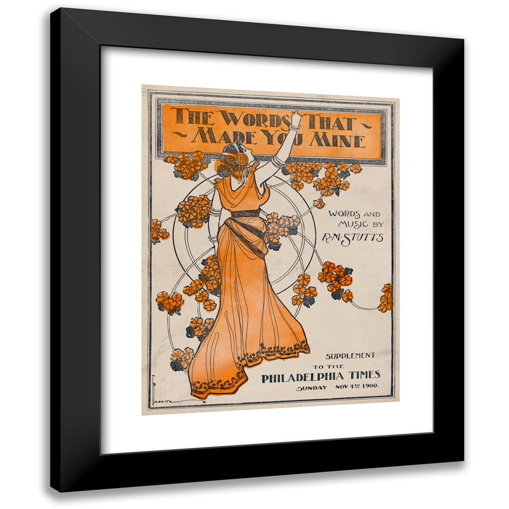 Anonymous 15x18 Black Modern Framed Museum Art Print Titled - The Words ...