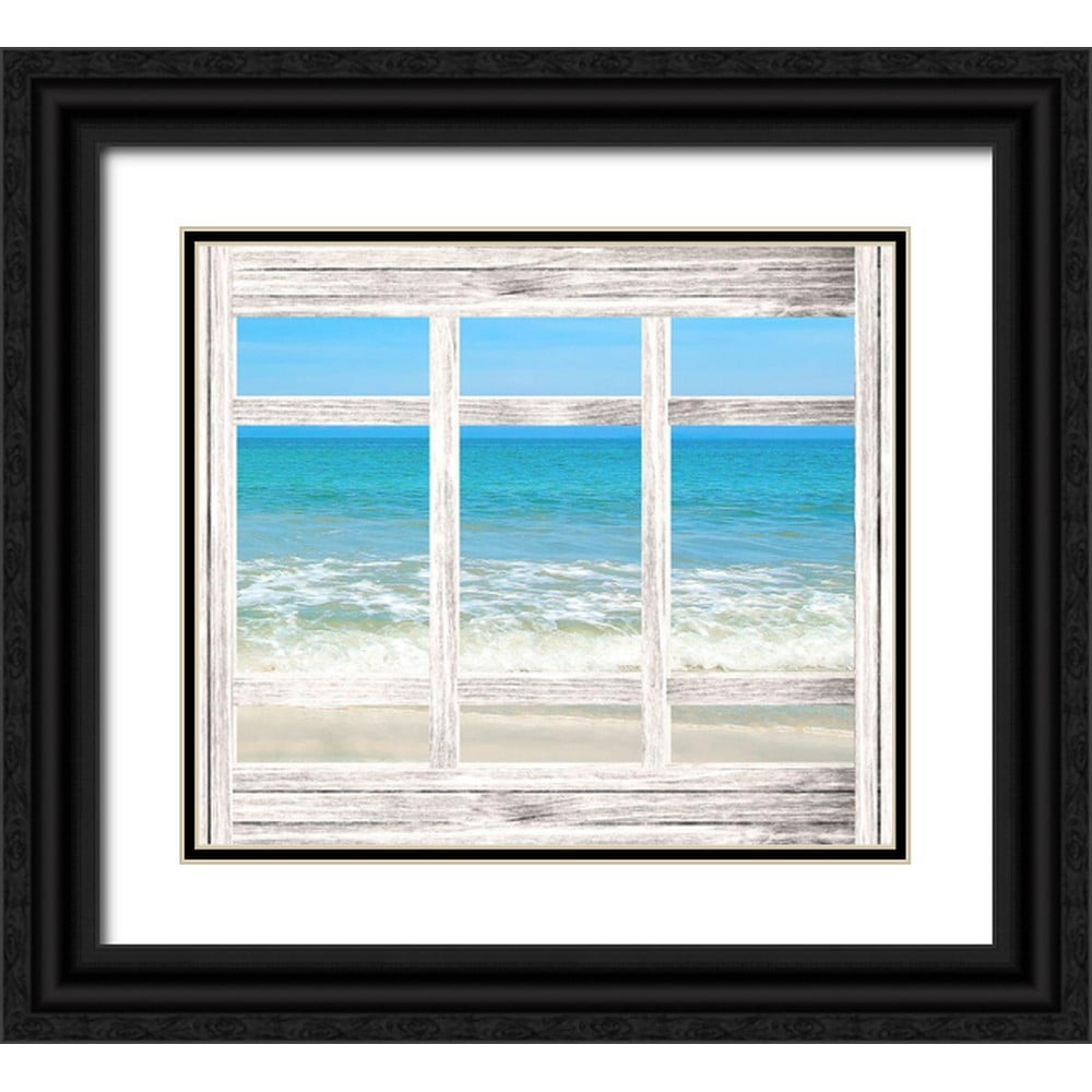 Anonymous 17x15 Black Ornate Wood Framed with Double Matting Museum Art ...