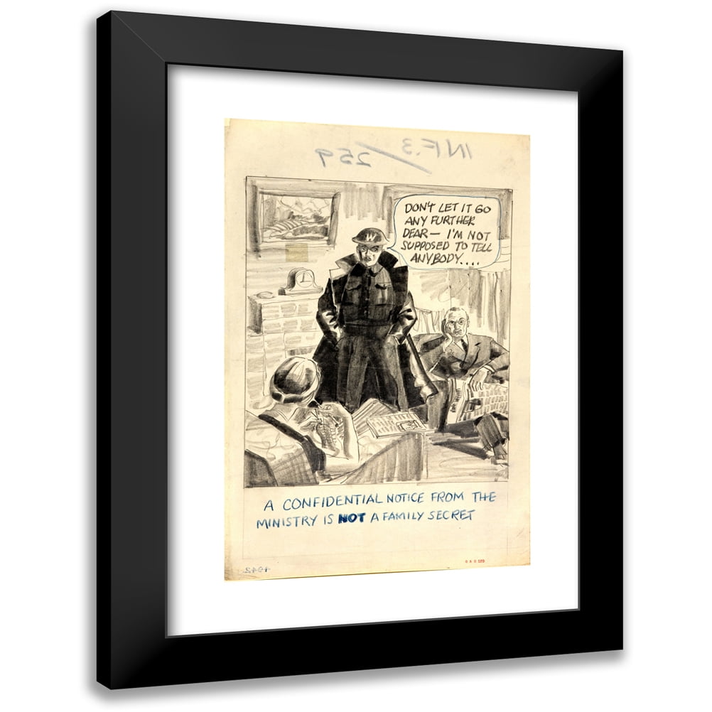 Anonymous 17x24 Black Modern Framed Museum Art Print Titled - A ...