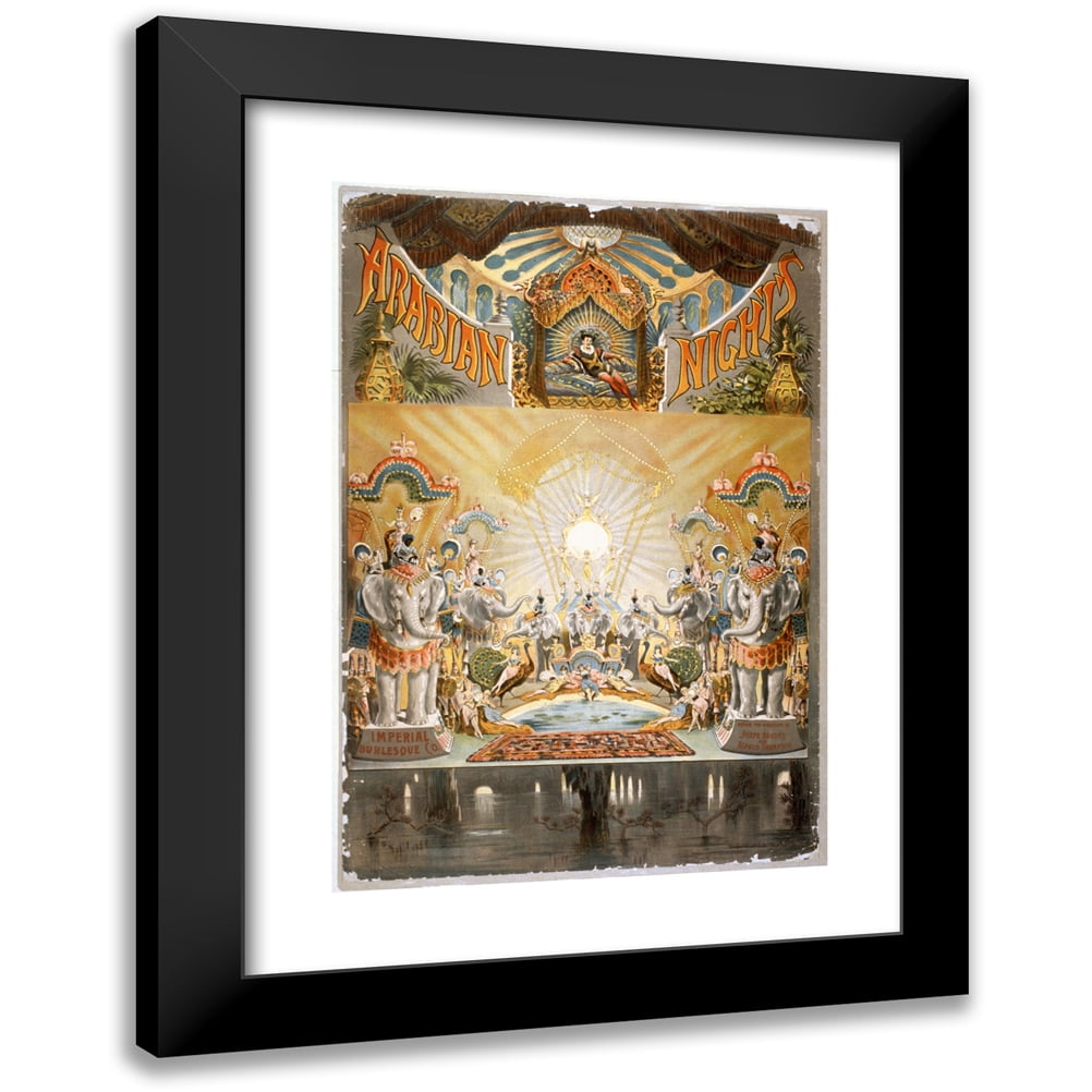 Anonymous 17x24 Black Modern Framed Museum Art Print Titled - Arabian ...