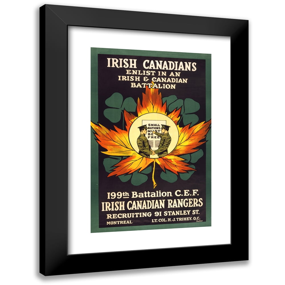Anonymous 17x24 Black Modern Framed Museum Art Print Titled - Irish ...