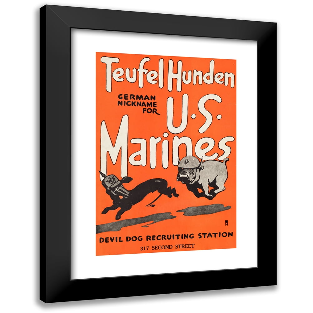 Anonymous 17x24 Black Modern Framed Museum Art Print Titled - Teufel ...