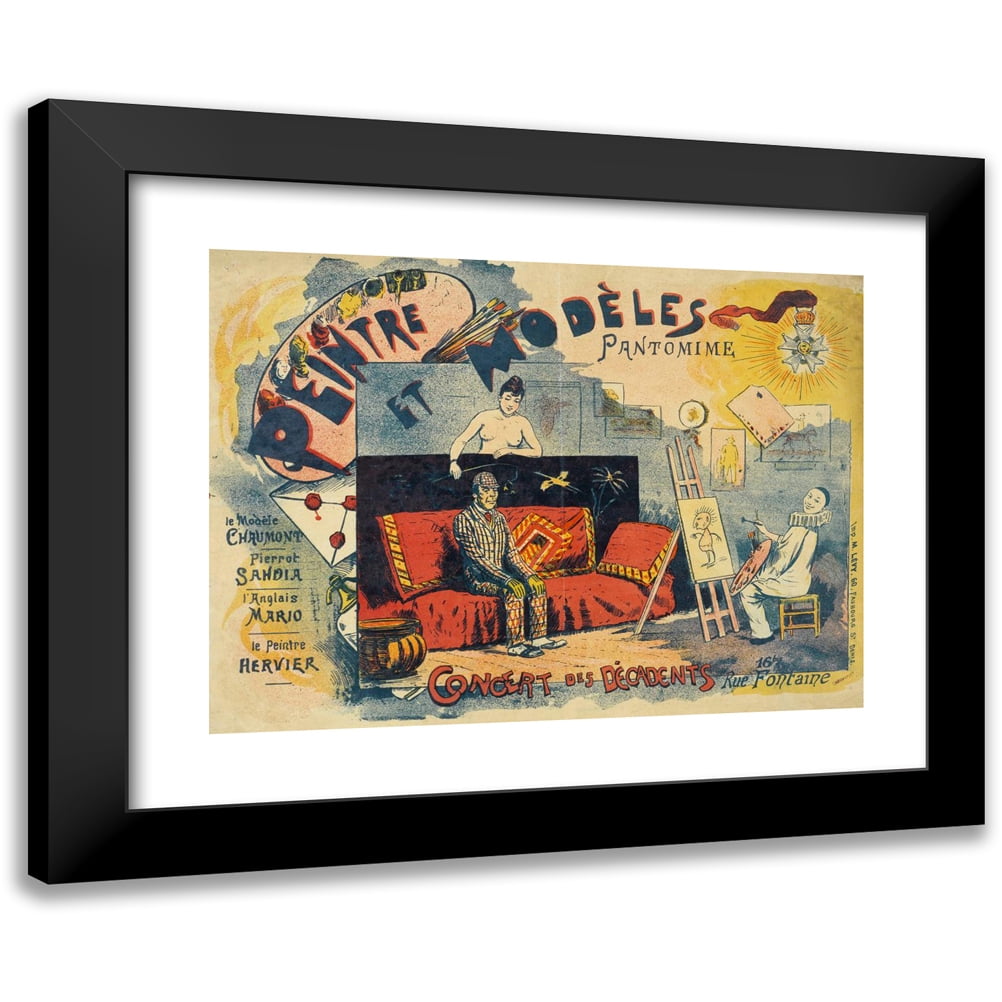 Anonymous 18x14 Black Modern Framed Museum Art Print Titled - Painter ...