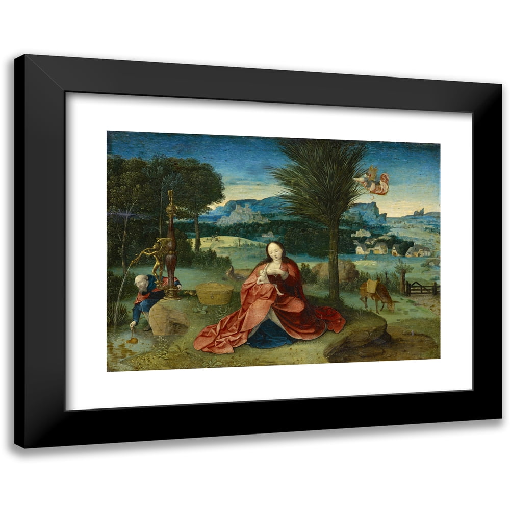 Anonymous 18x14 Black Modern Framed Museum Art Print Titled - Rest on ...