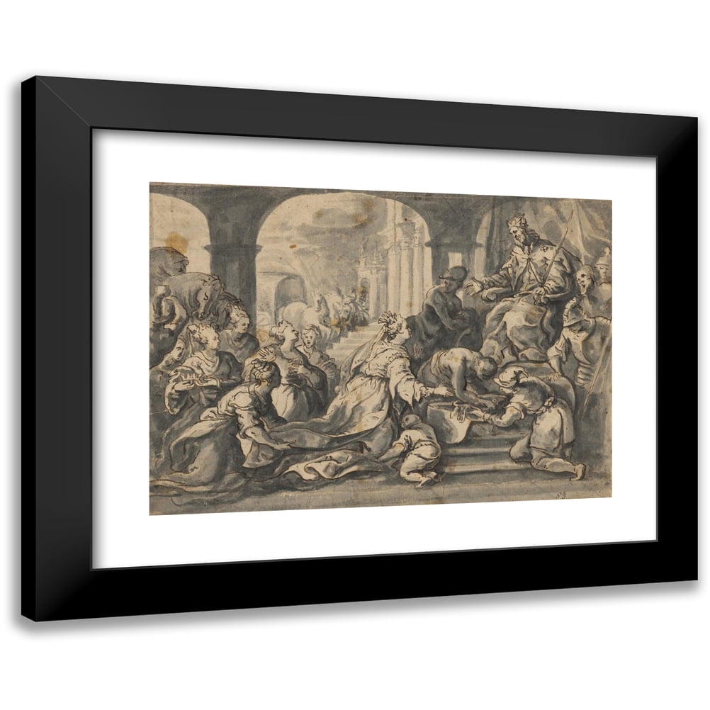 Anonymous 18x14 Black Modern Framed Museum Art Print Titled - Solomon ...