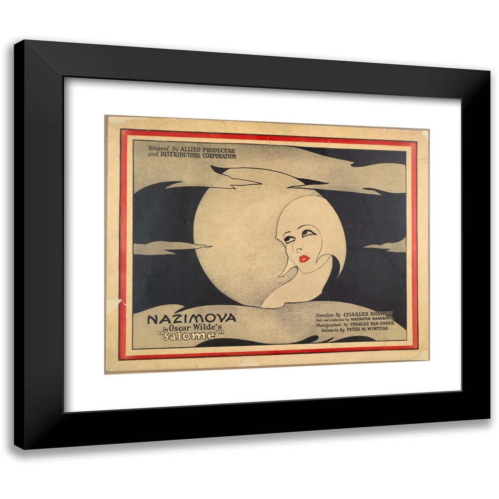 Anonymous 18x15 Black Modern Framed Museum Art Print Titled - Nazimova ...