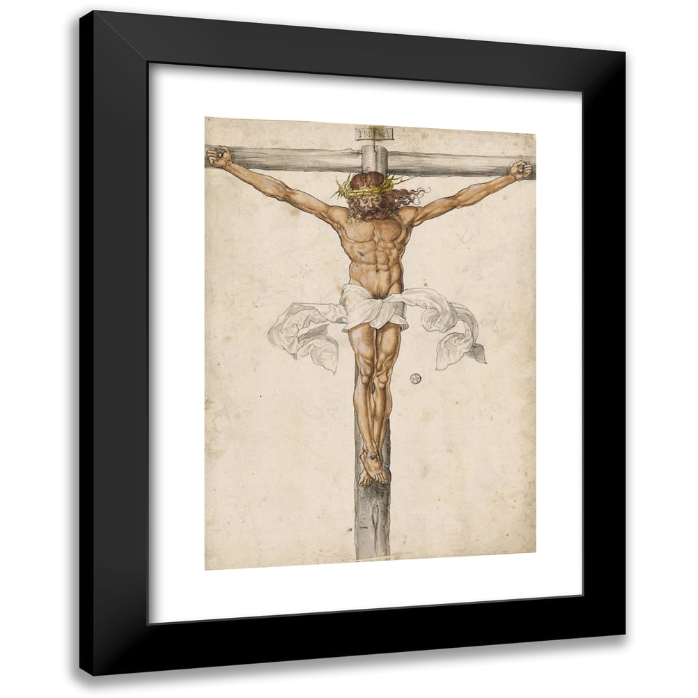 Anonymous 18x24 Black Modern Framed Museum Art Print Titled - Christ on the Cross - Walmart.com