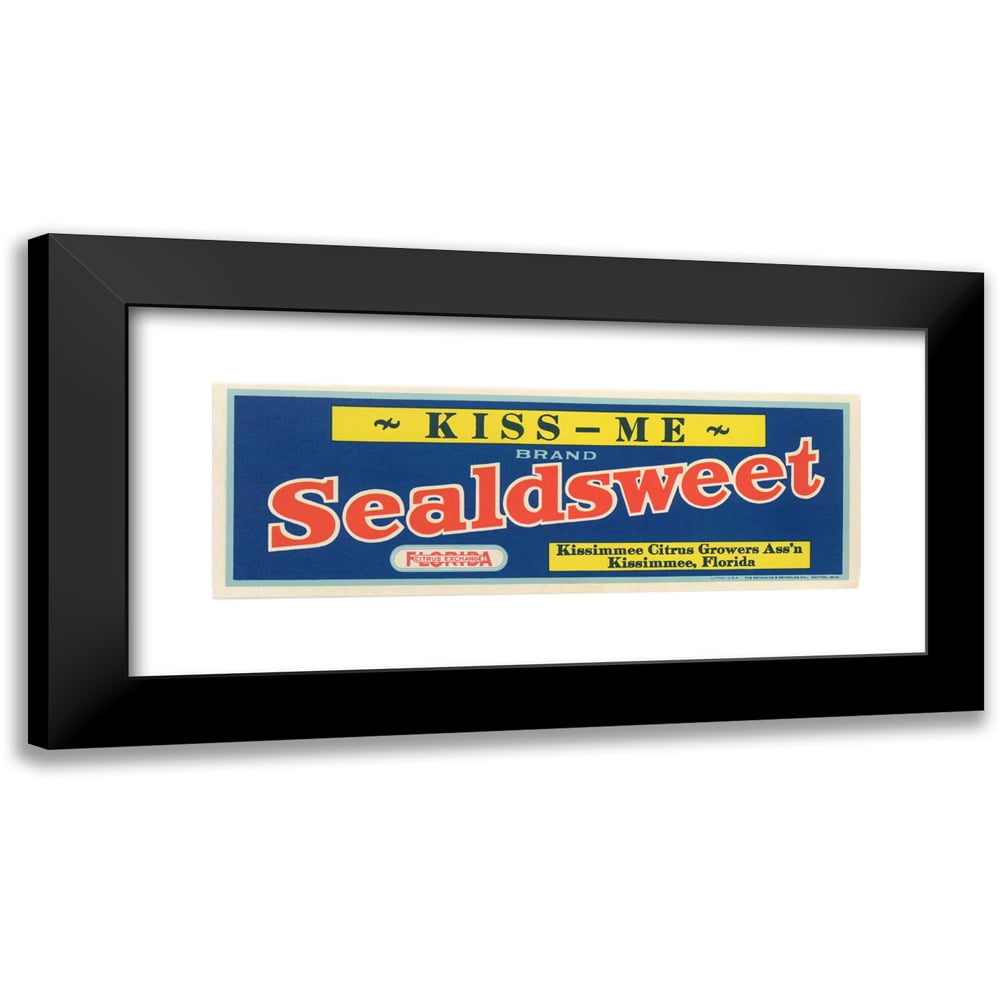 Anonymous 18x9 Black Modern Framed Museum Art Print Titled - Kiss-Me ...