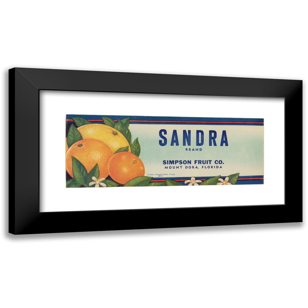 Anonymous 18x9 Black Modern Framed Museum Art Print Titled - Sandra ...
