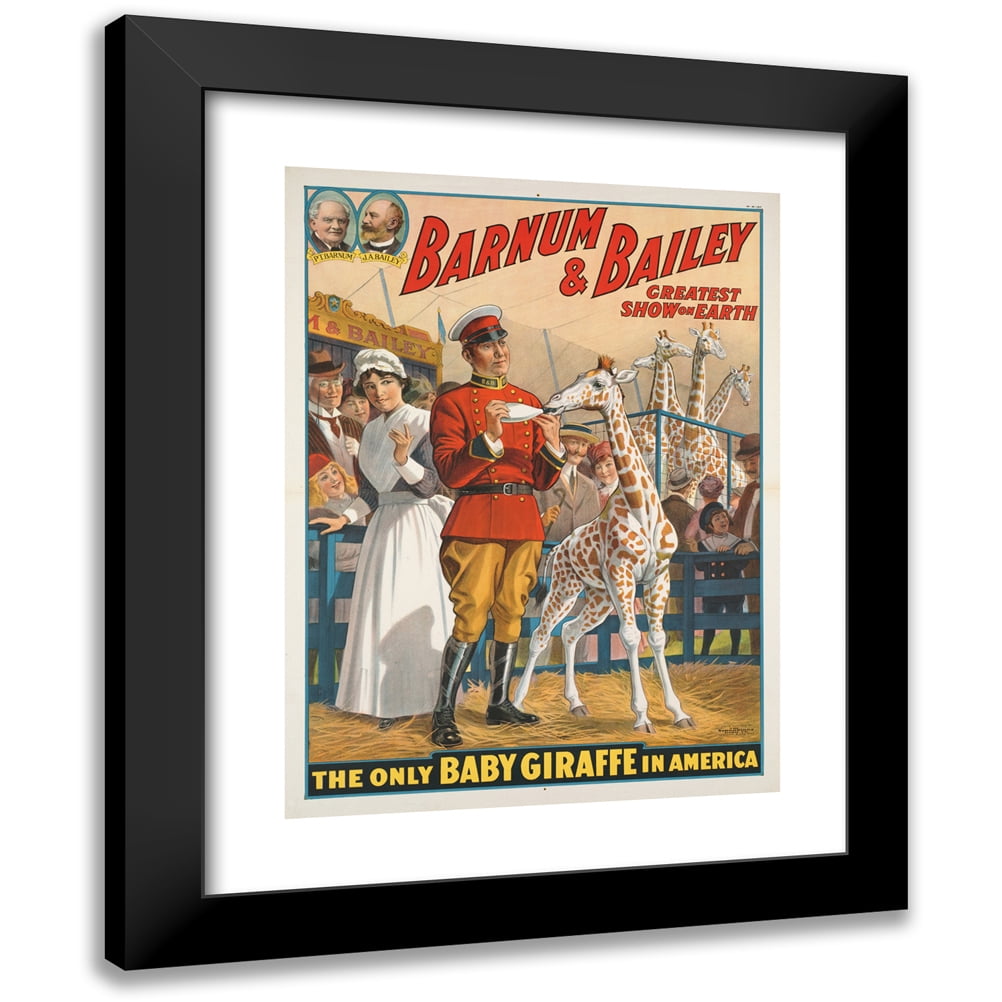 Anonymous 19x24 Black Modern Framed Museum Art Print Titled - Barnum ...