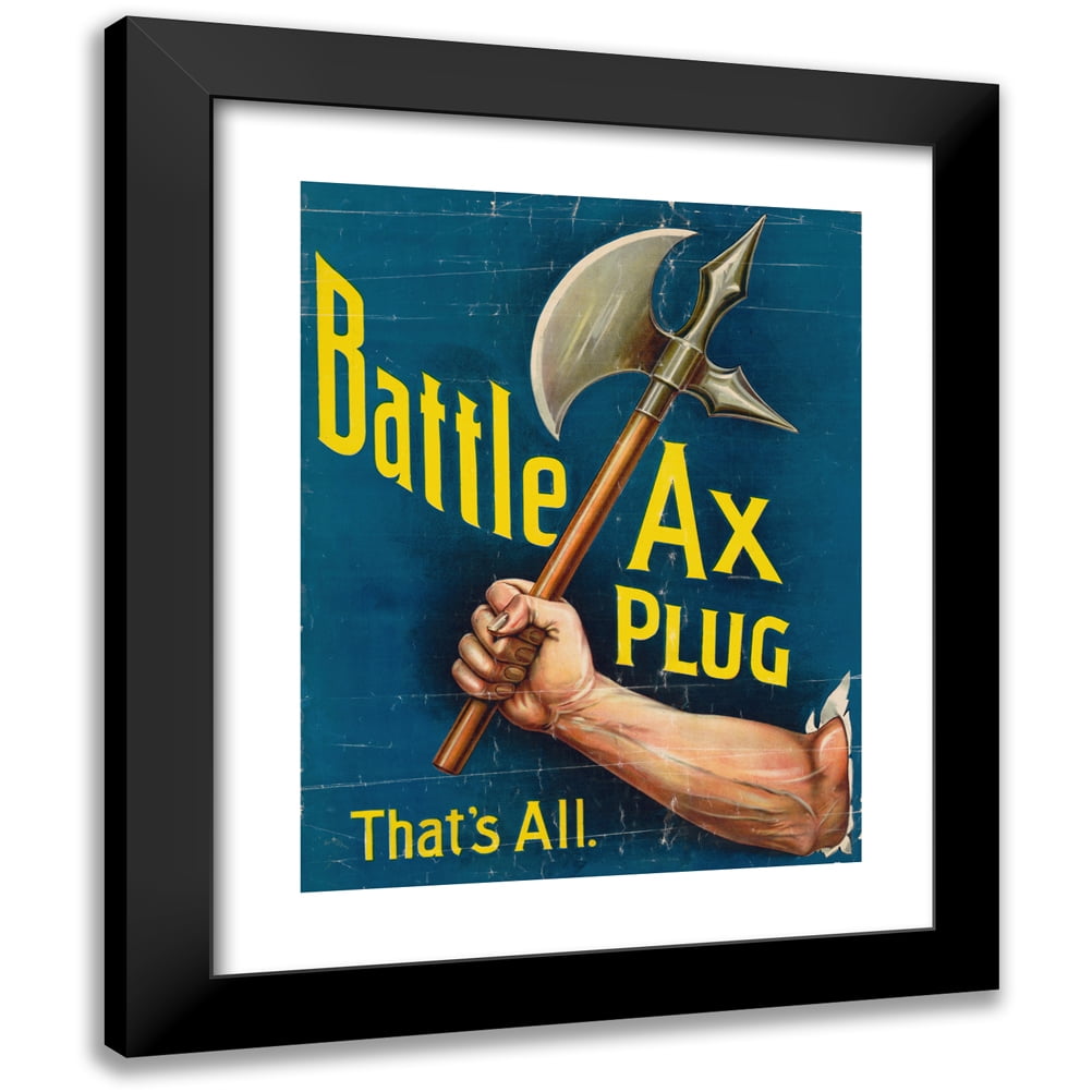 Anonymous 19x24 Black Modern Framed Museum Art Print Titled - Battle Ax ...