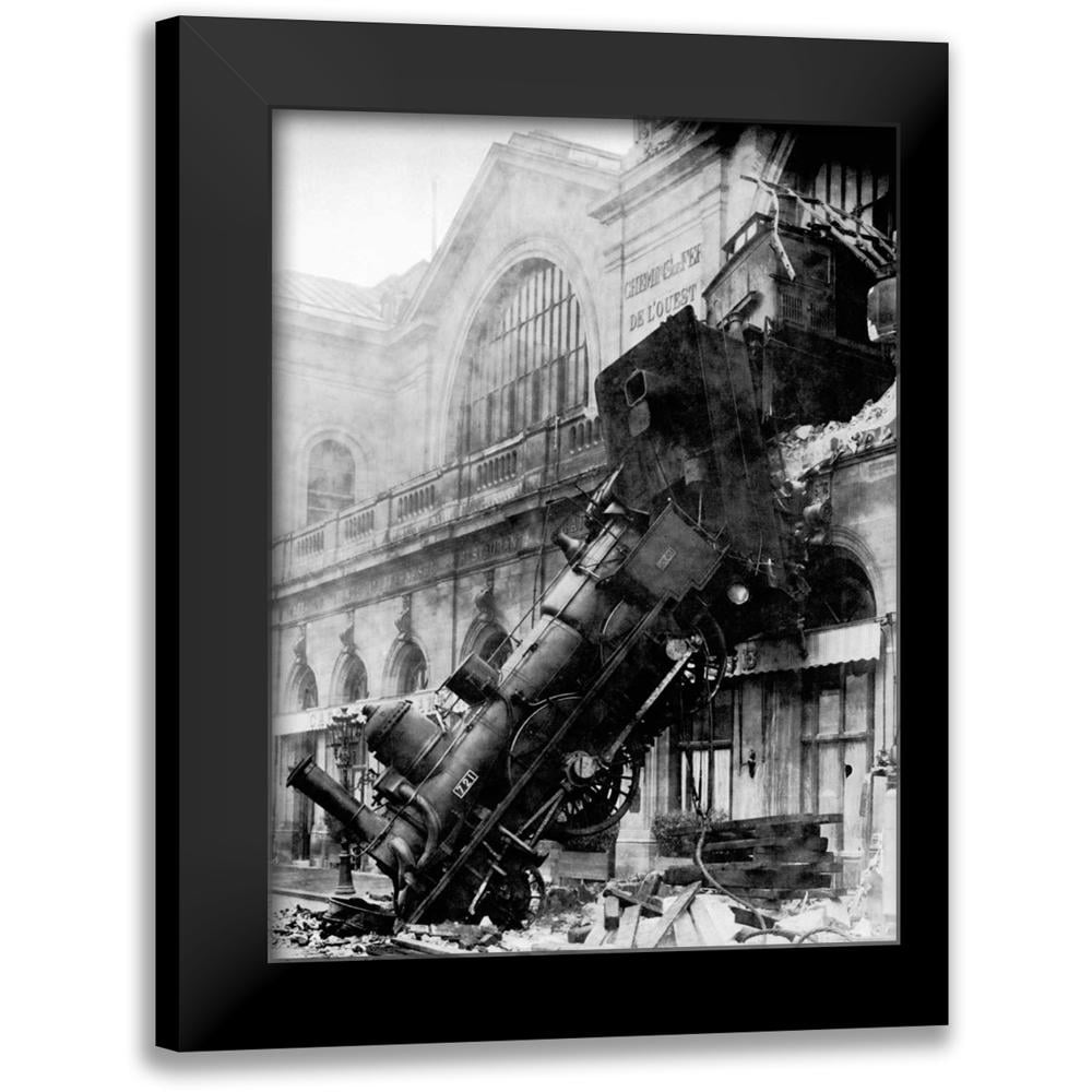 Anonymous 19x24 Black Modern Framed Museum Art Print Titled - Train ...