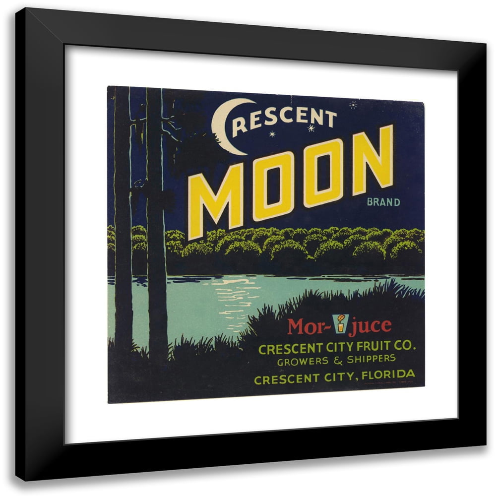 Anonymous 20x20 Black Modern Framed Museum Art Print Titled - Crescent ...