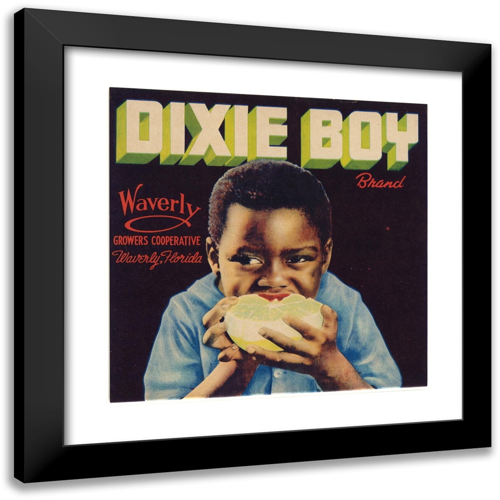 Anonymous 20x20 Black Modern Framed Museum Art Print Titled - Dixie Boy ...