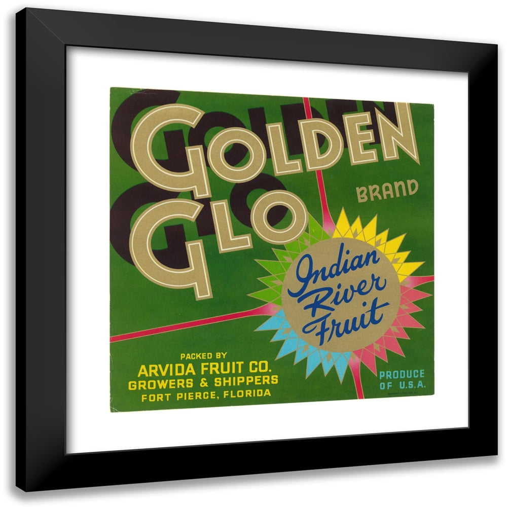 Anonymous 20x20 Black Modern Framed Museum Art Print Titled - Golden ...