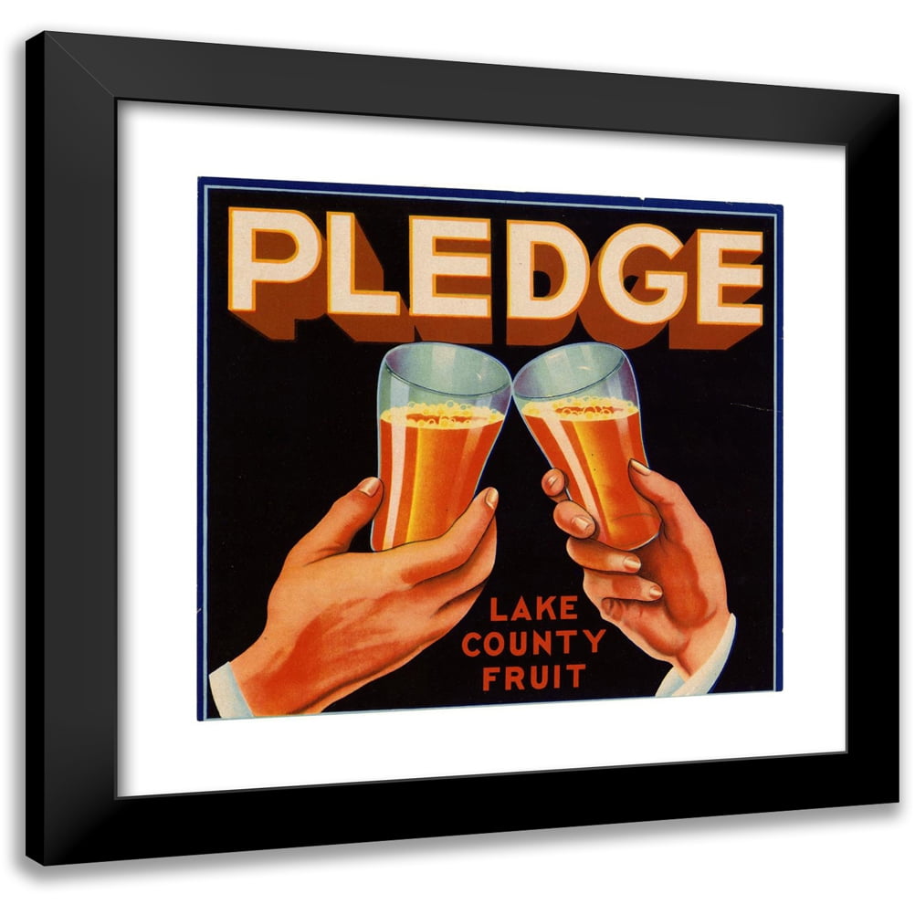 Anonymous 21x20 Black Modern Framed Museum Art Print Titled - Pledge ...