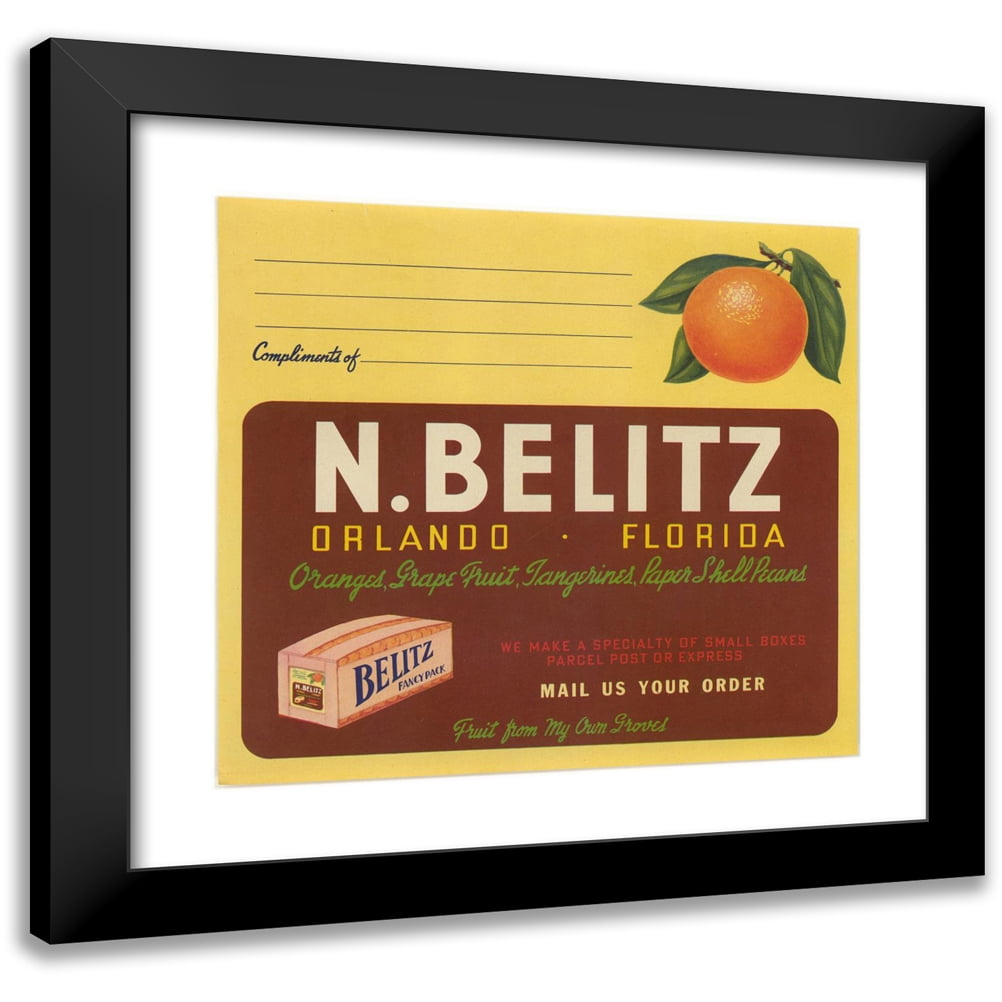 Anonymous 21x20 Black Modern Framed Museum Art Print Titled - Shipping ...